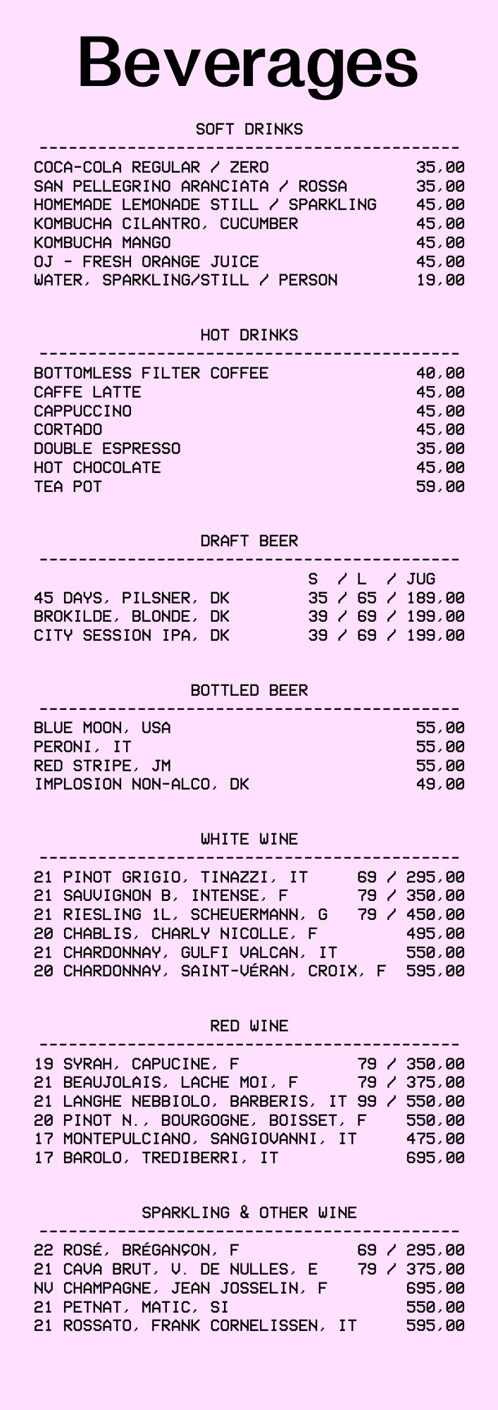 Menu » A crunchy celebration | Palazzo Diner